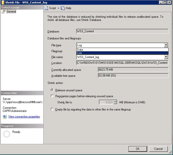 SharePoint Config Log file too big – How to reduce it | i-Net Integration Systems, LLC